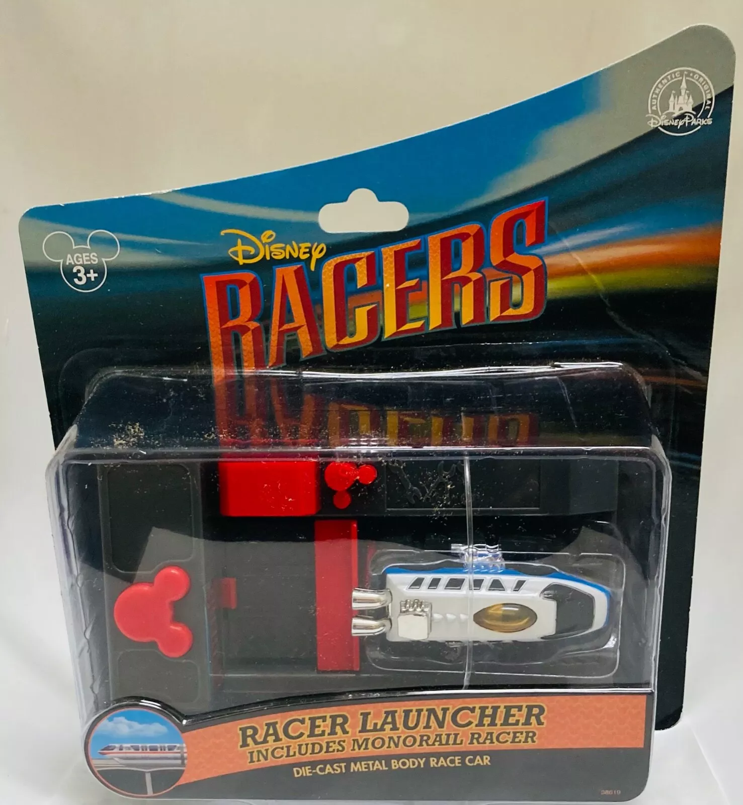 Disney Parks Racer Launcher Blue Monorail Racer Diecast Metal Race Car ...