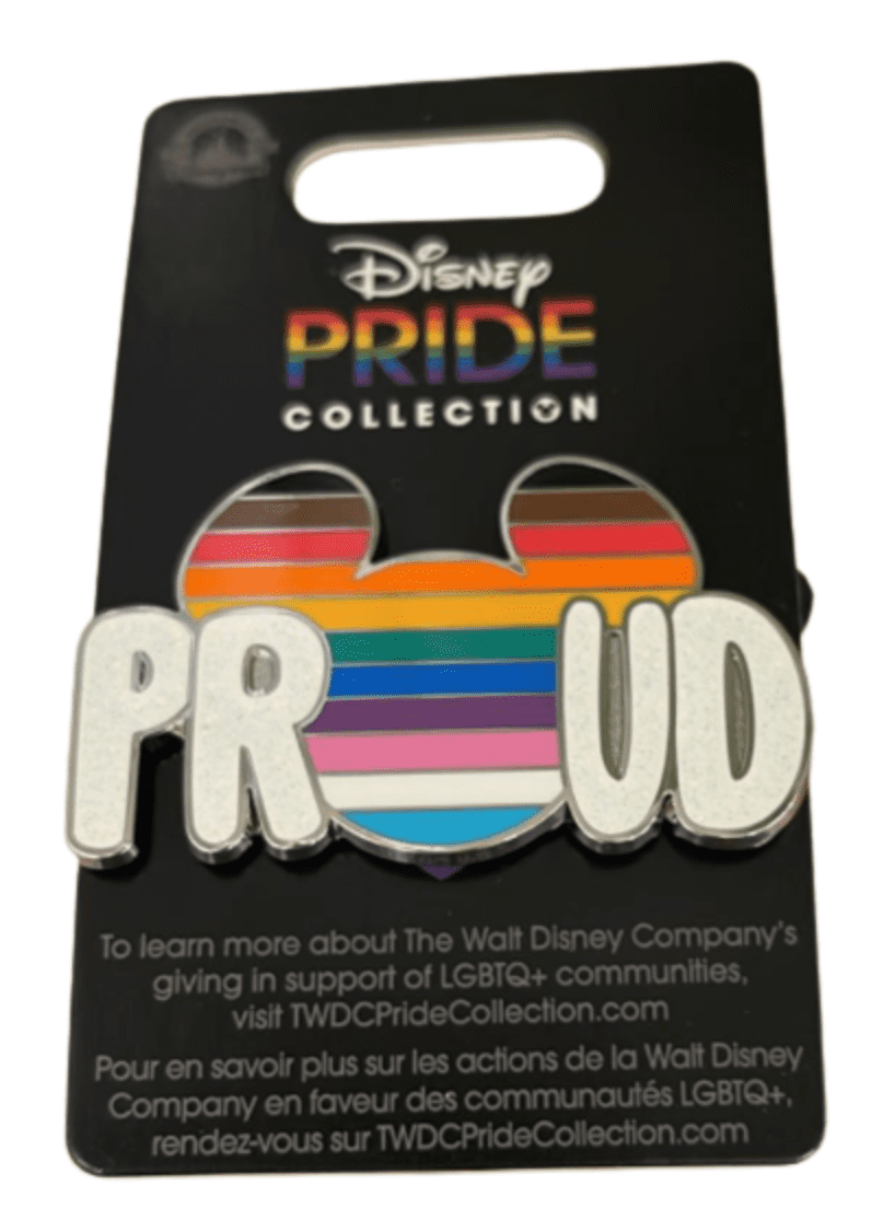 Disney Parks Rainbow Pride Collection Mickey Icon Proud Pin New with ...