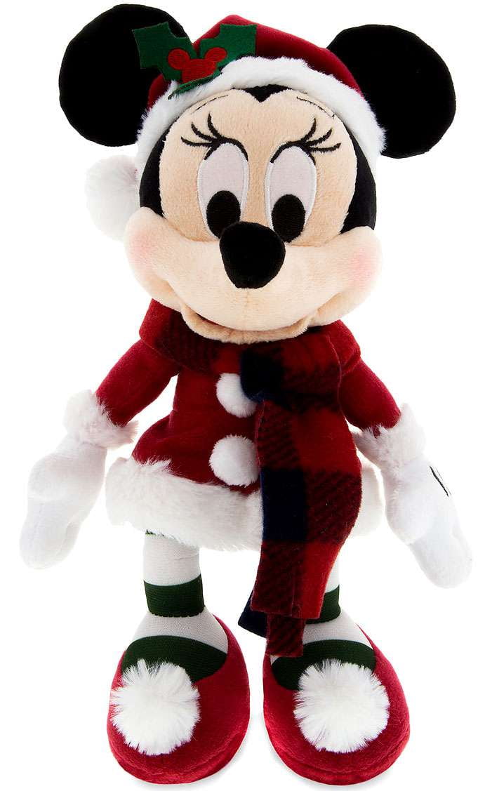 Disney Parks Santa Retro Minnie Mouse Christmas 9" Plush New with Tags ...