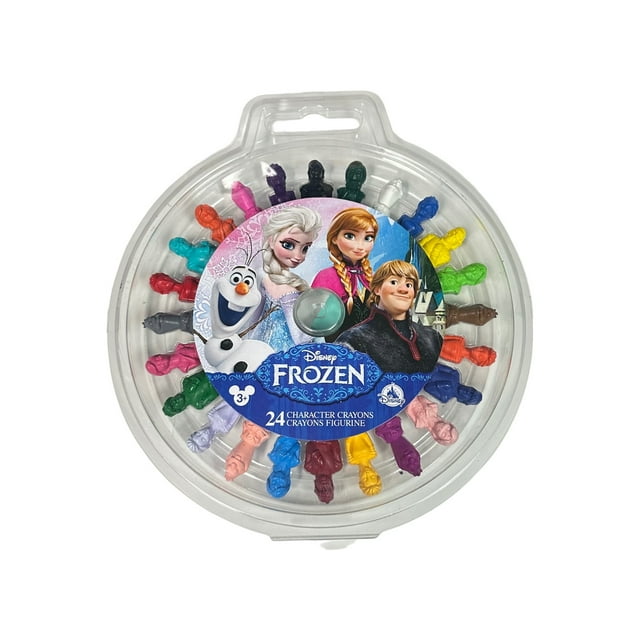Disney Parks Set of 24 Character Figurine Crayons - Frozen - Walmart.com