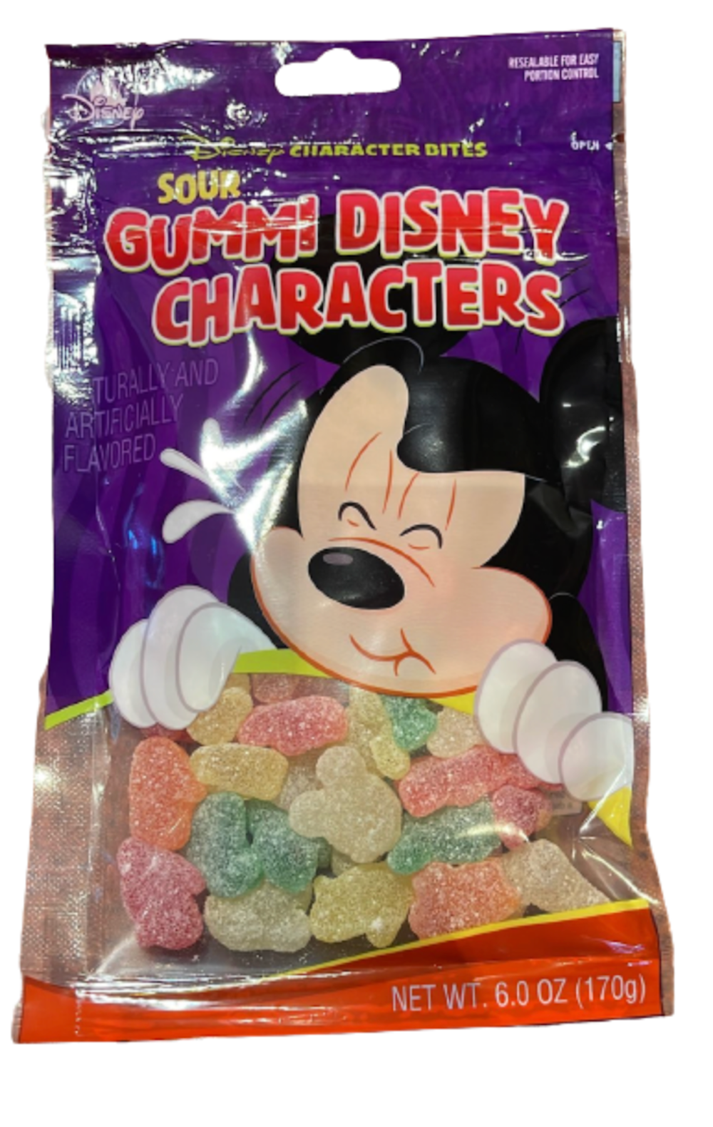 Disney Parks Sour Gummi Disney Characters 6 OZ New Sealed - Walmart.com