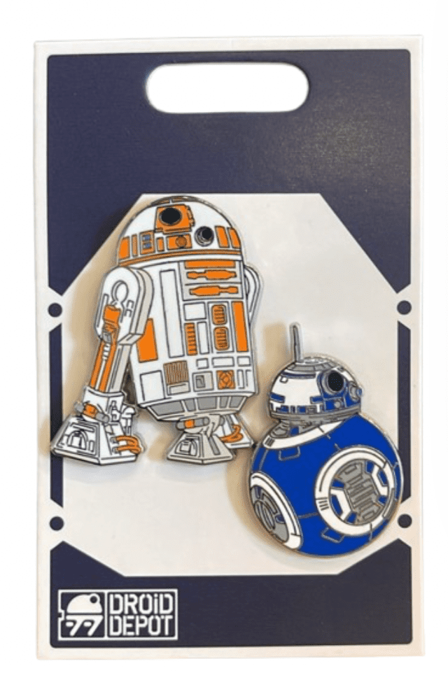 Disney Parks Star Wars Galaxy Edge Droid Depot BB8 & R2D2 Pin Set New ...