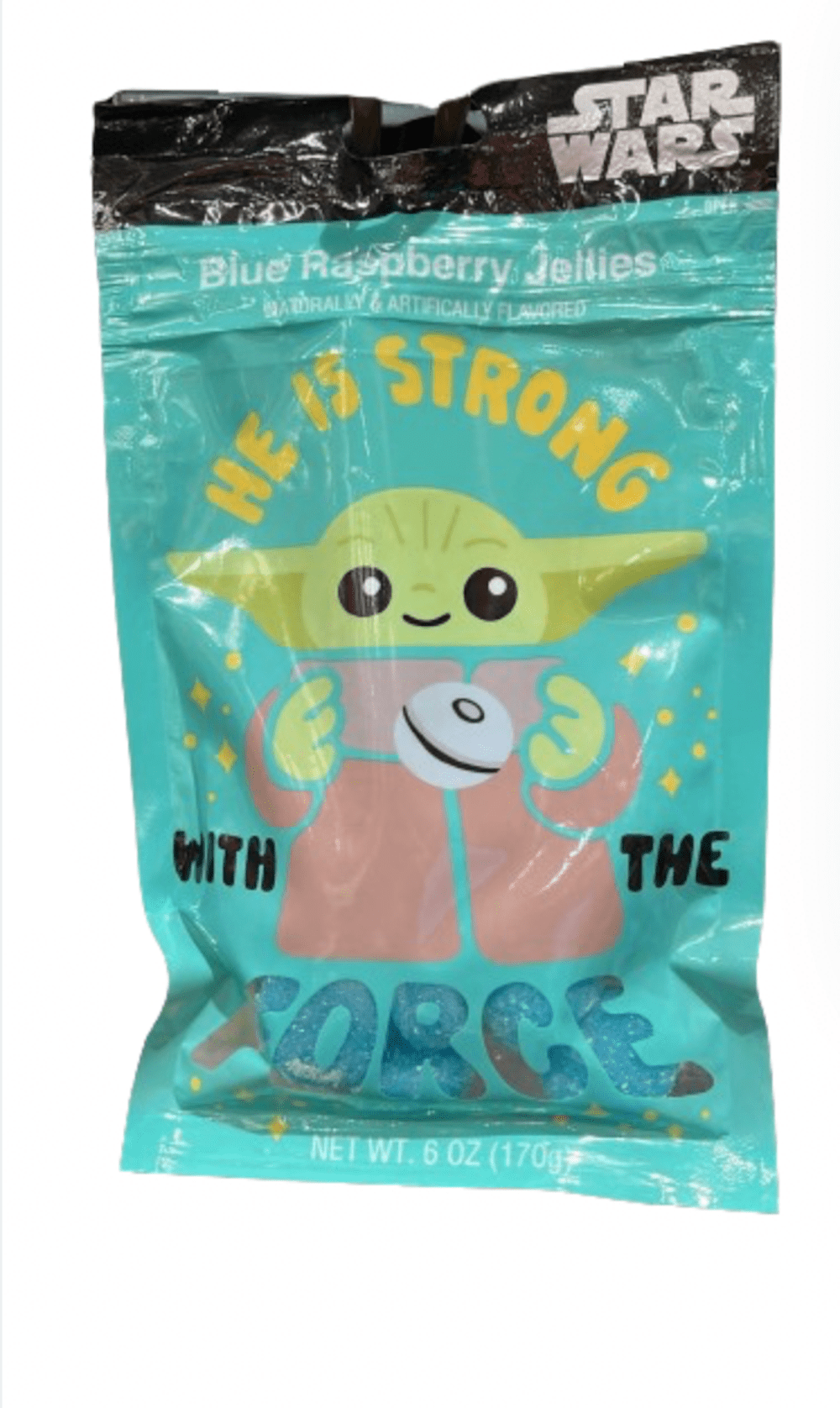 Disney Parks Star Wars Grogu He is Strong Blue Raspberry Jellies 5OZ ...