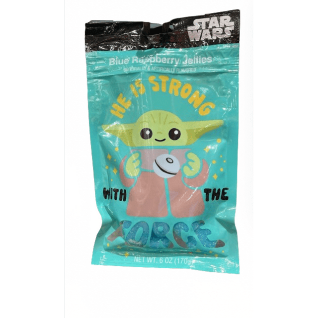Disney Parks Star Wars Grogu He is Strong Blue Raspberry Jellies 5OZ ...