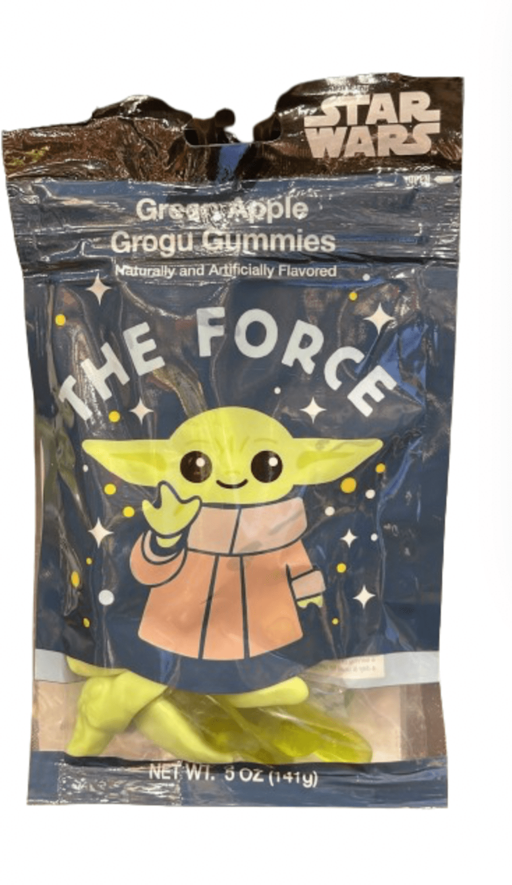 Disney Parks Star Wars Grogu The Force Green Apple Flavored 5OZ Gummies ...
