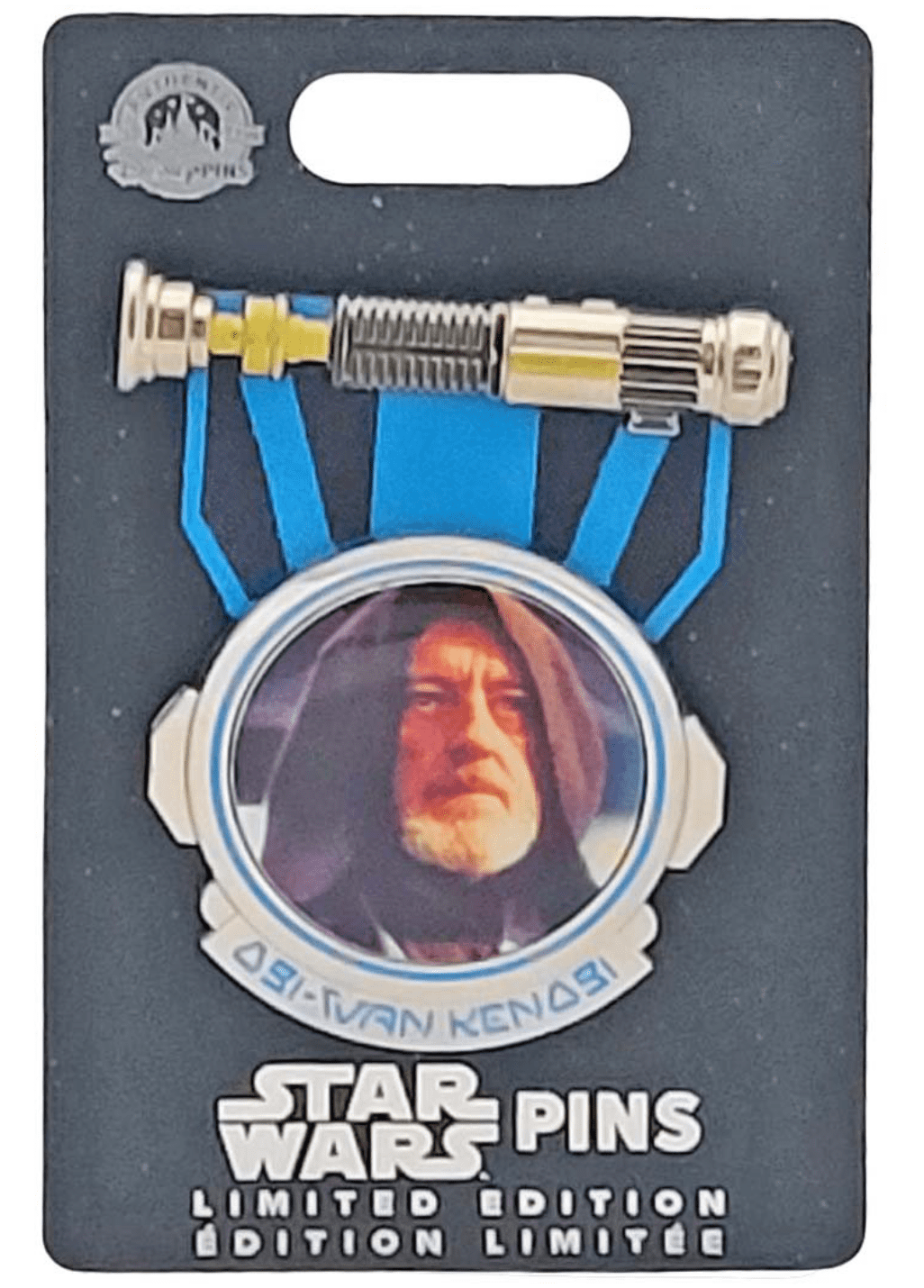 Disney Parks Star Wars Lightsaber Hilt - Ben Kenobi Pin New with Card ...