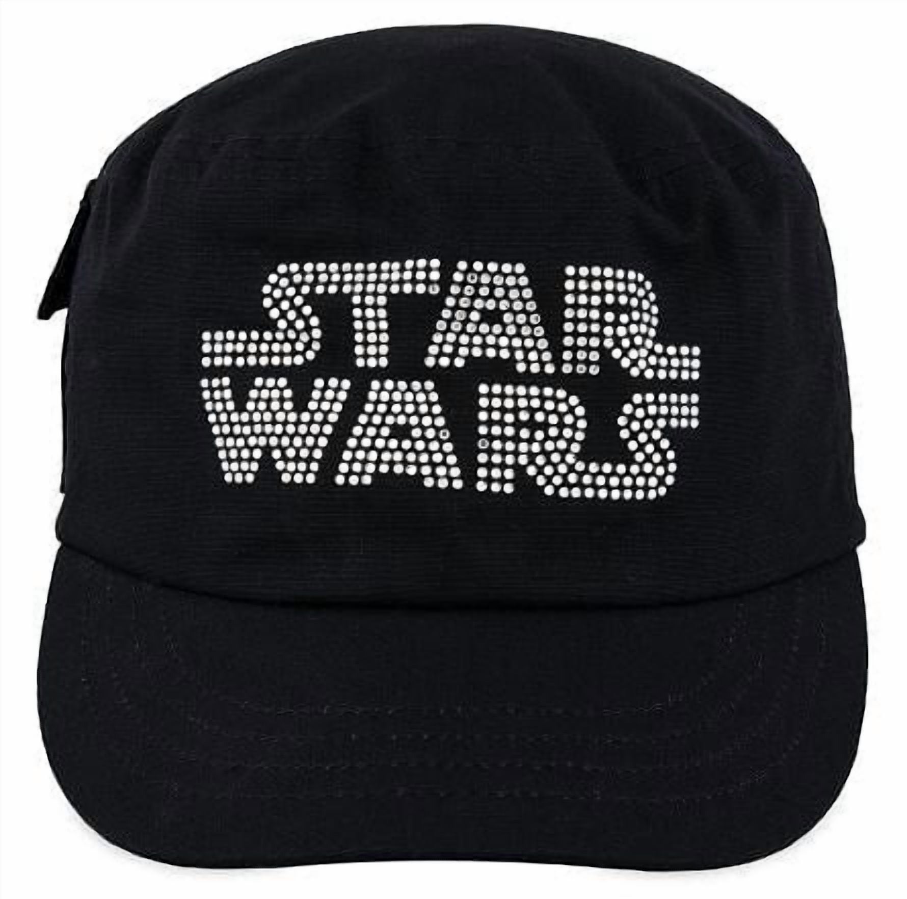 Disney Parks Star Wars Rebel Black Cadet Cap Rhinestone - Walmart.com