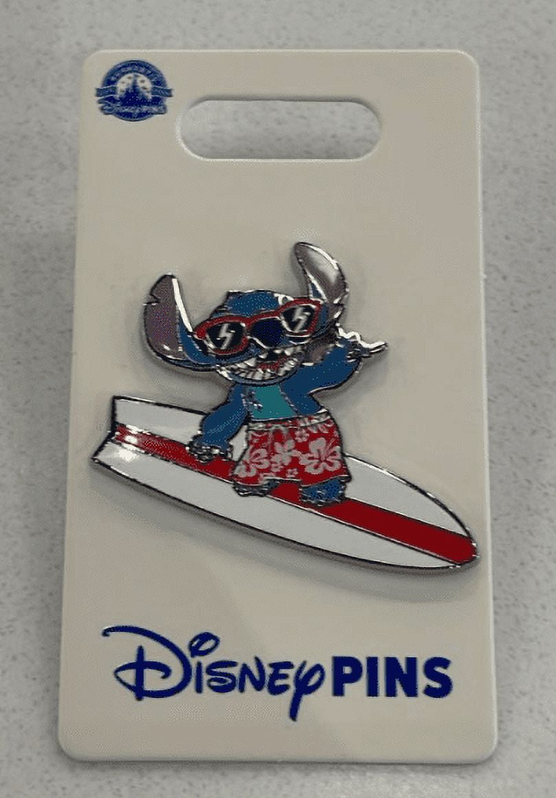 Disney Parks Stitch Hawaiian Surfing Pin New with Card - Walmart.com
