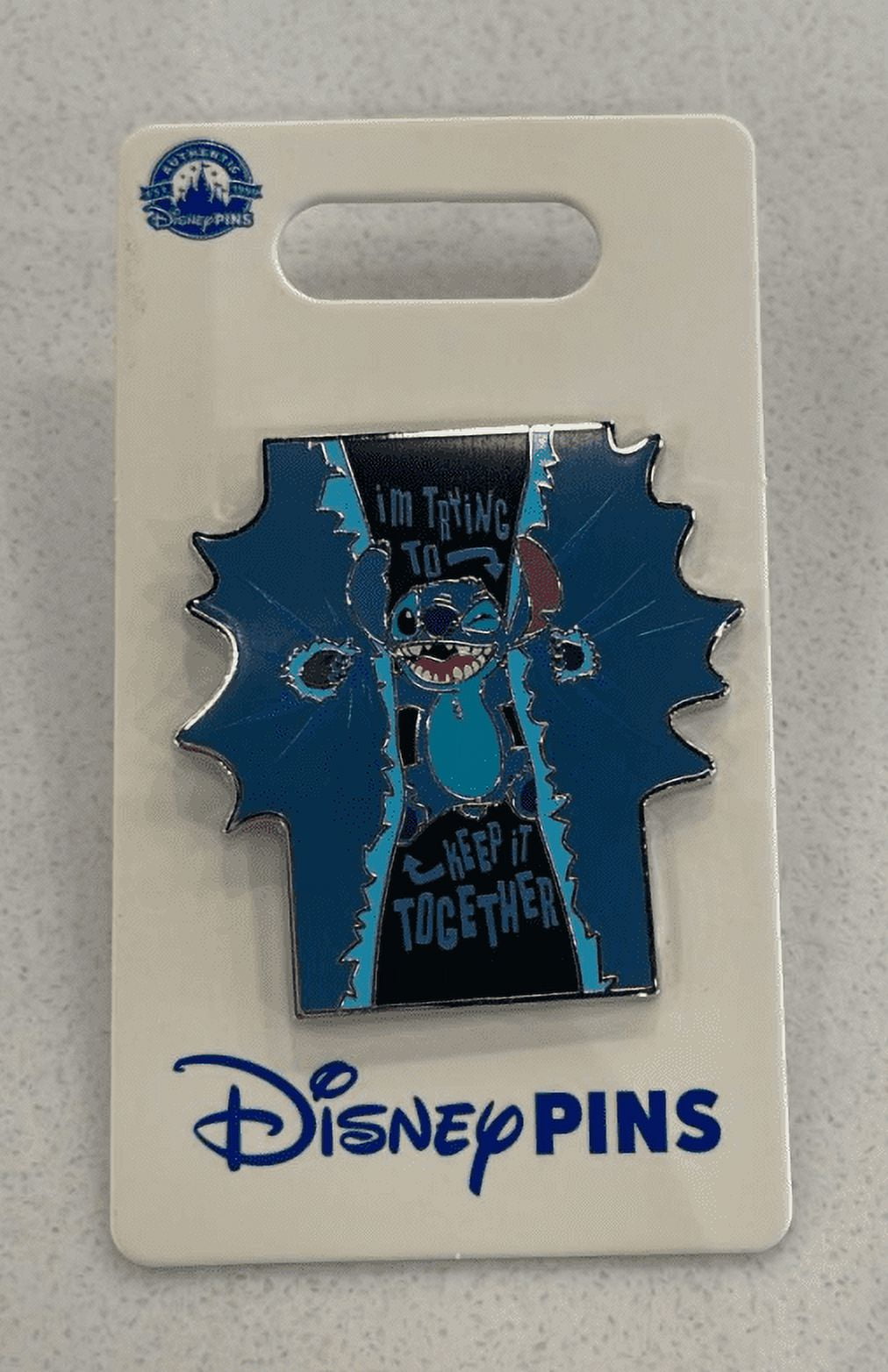 Disney Parks Stitch -I'm trying to keep it together- Pin New with Card ...
