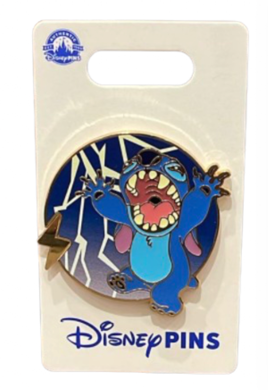 Disney Parks Stitch Lightning Pin New with Card - Walmart.com
