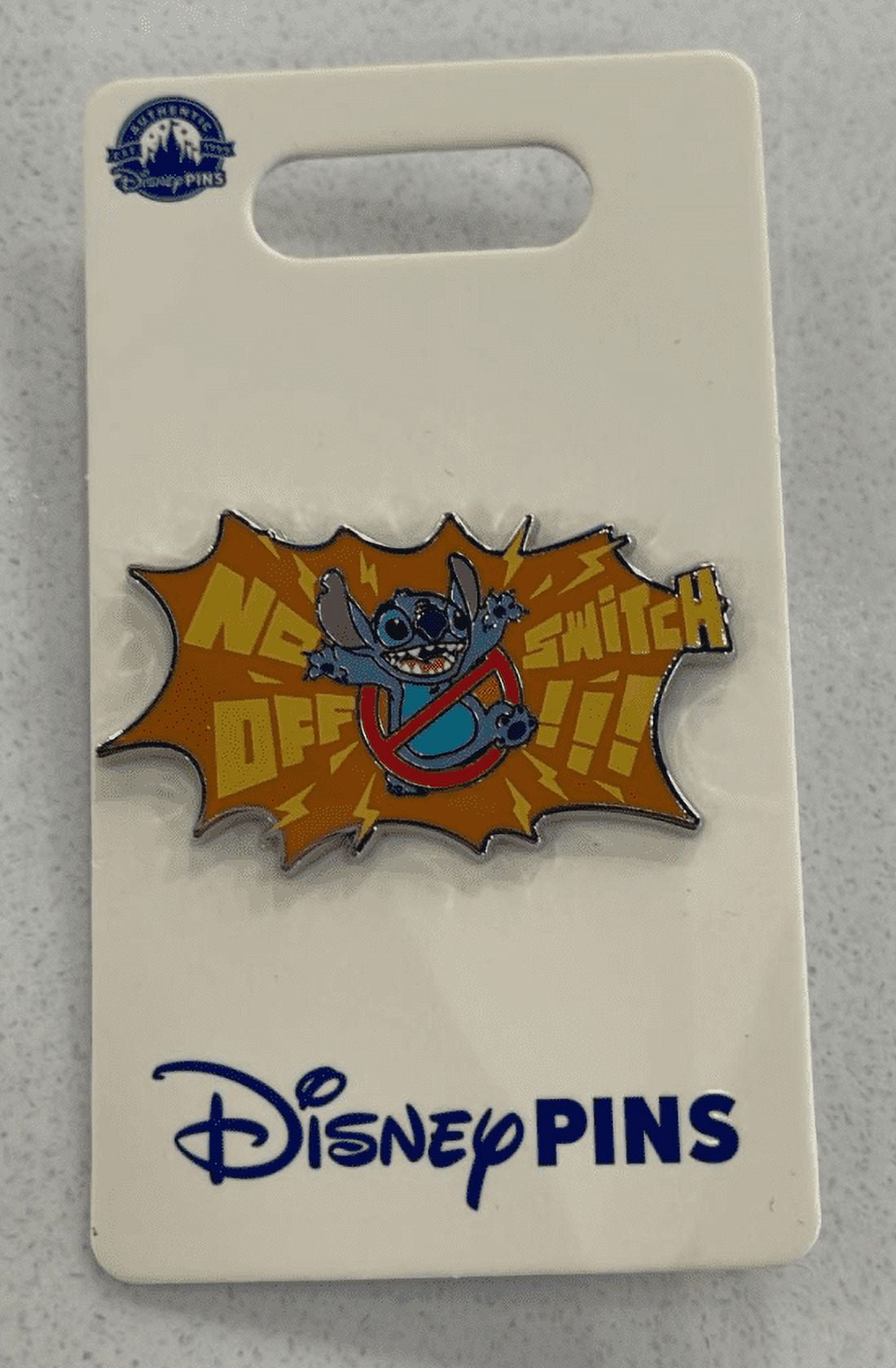 Disney Parks Stitch -No Switch OFF- Pin New with Card - Walmart.com
