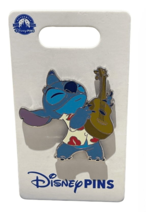 Disney Parks Stitch Playin g Guitar Opening Edition Pin New with Card ...