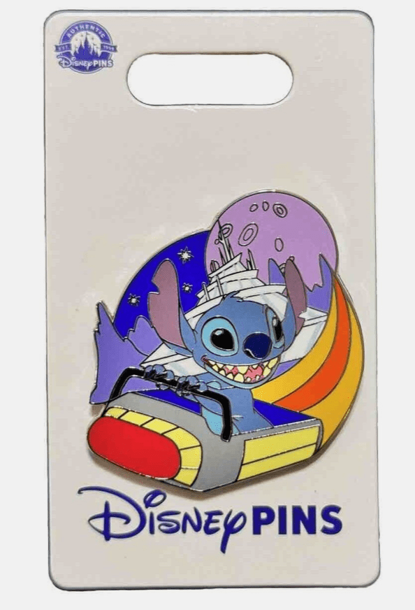 Disney Parks Stitch Space Mountain Roller Coaster Ride Vehicle Pin New ...