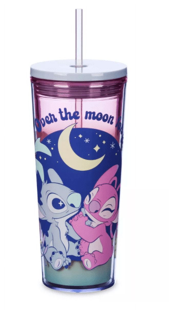 Disney Parks Stitch and Angel Tumbler with Straw – Lilo & Stitch New ...