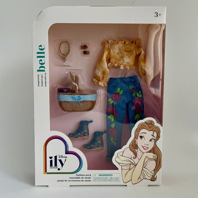 Disney Parks Store BELLE ily 4EVER Doll Outfit Accessory Pack: 8 pc ...