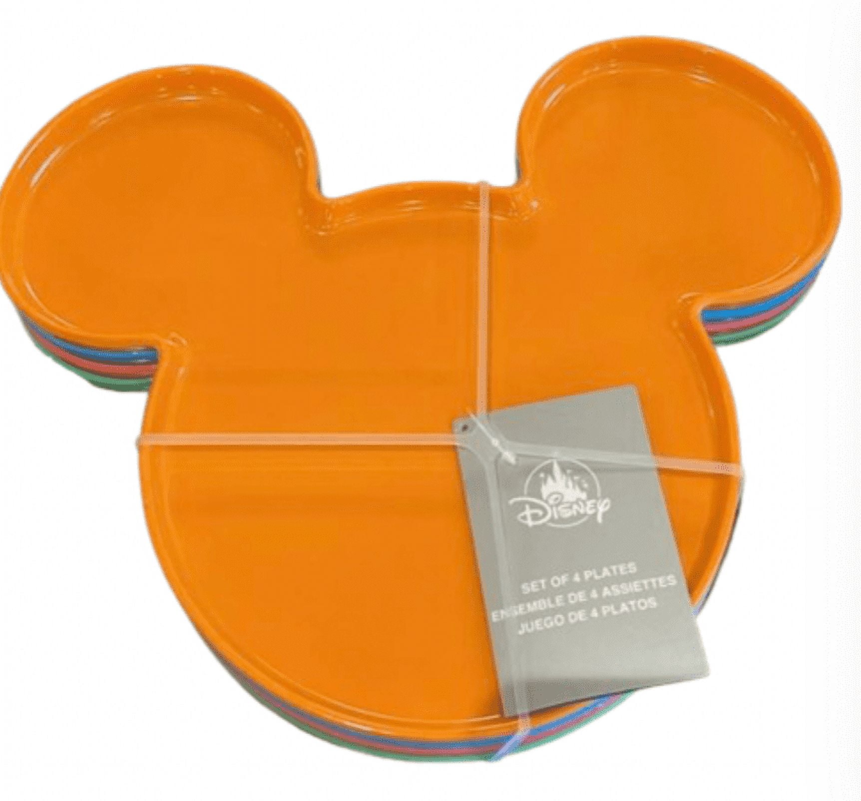 Disney Dishwasher Safe Mickey Tableware Plates, (Set of 4) - Walmart.com