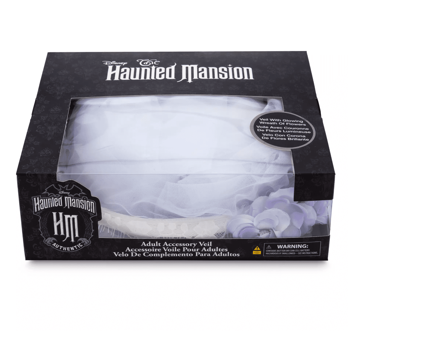 Disney Parks The Haunted Mansion Bride Veil LED Lights for Adults New ...