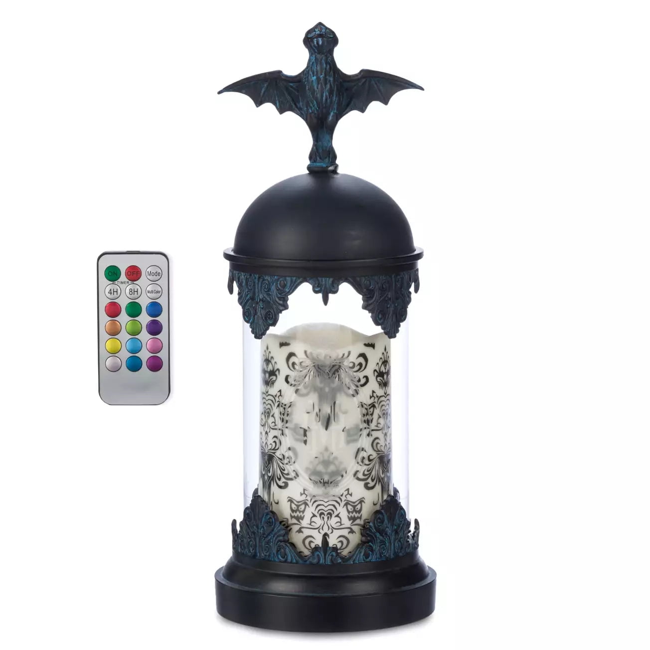 Disney Parks The Haunted Mansion Light-Up Hurricane Candle Set Color ...
