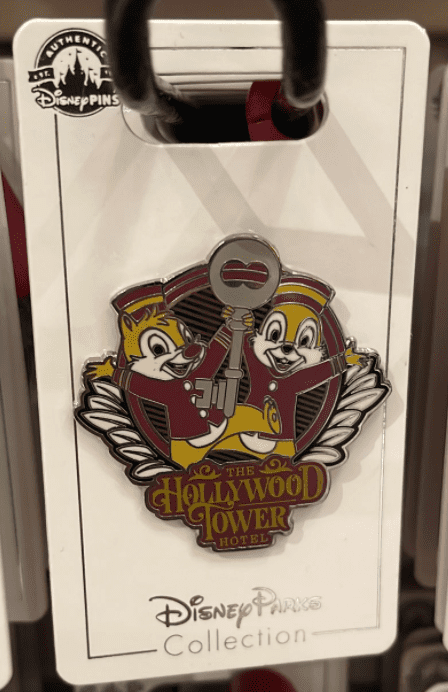 Disney Parks The Hollywood Tower Hotel Chip & Dale Pin New With Card ...
