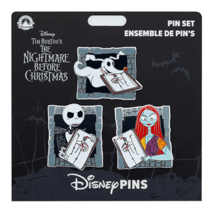 Disney Parks The Nightmare Before Christmas Jack Sally Zero Pin Set New ...