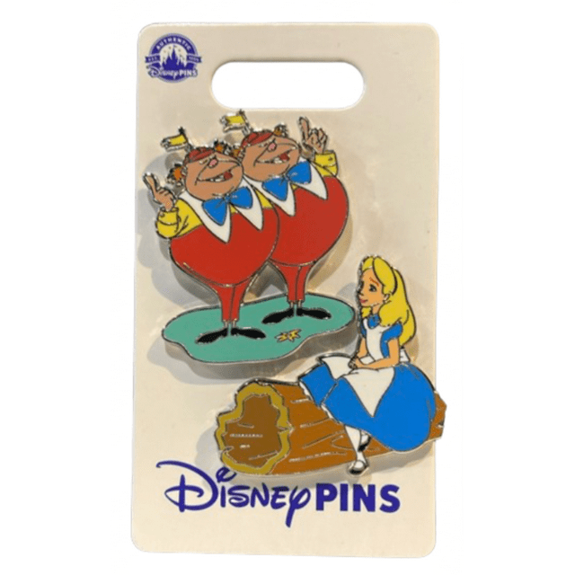 Disney Parks Tweedle Dee Tweedle Dum Alice in Wonderland Pin New With ...