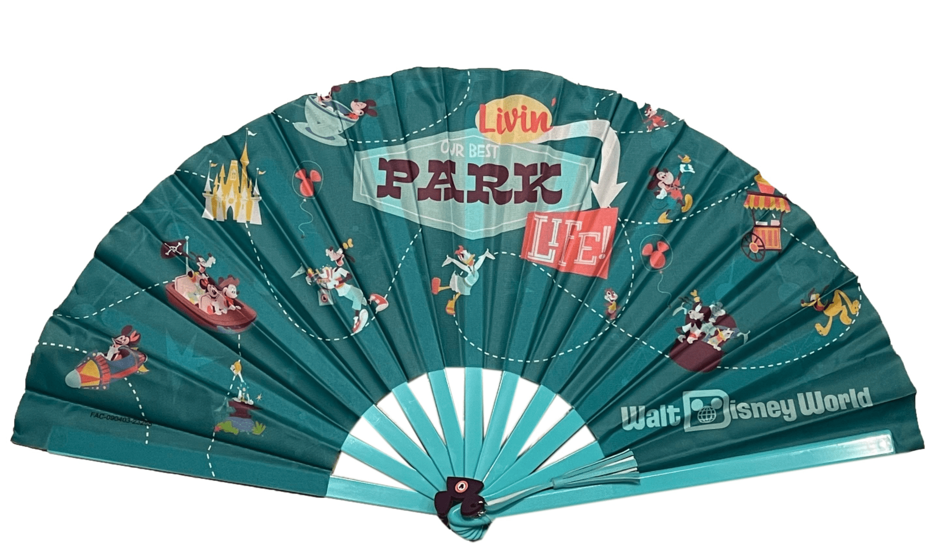 Authentic Disney Parks WDW Folding Fan: Play in the Park - Mickey ...