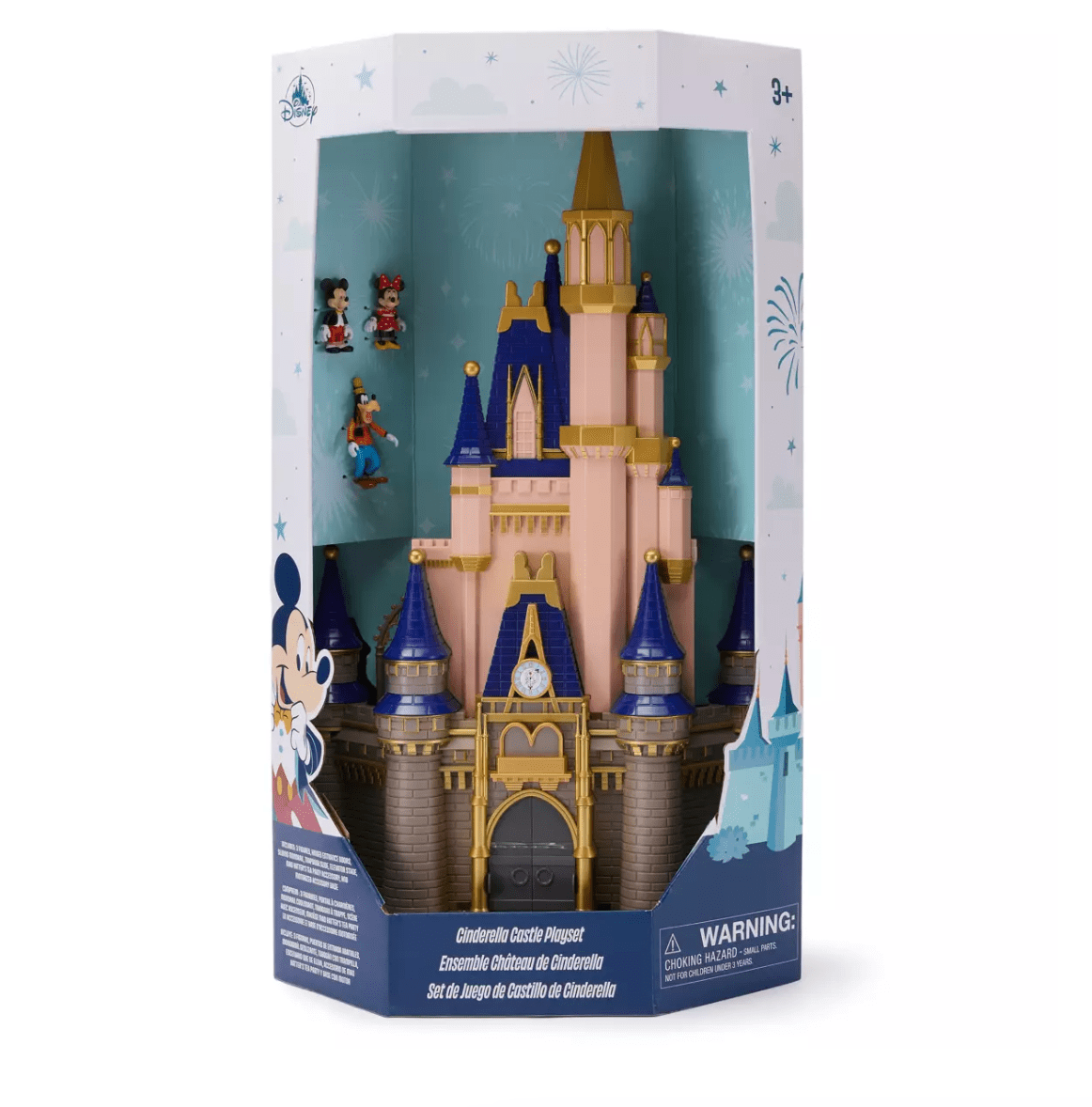 Disney Parks WDW Mickey Minnie Goofy Cinderella Castle Play Set New ...
