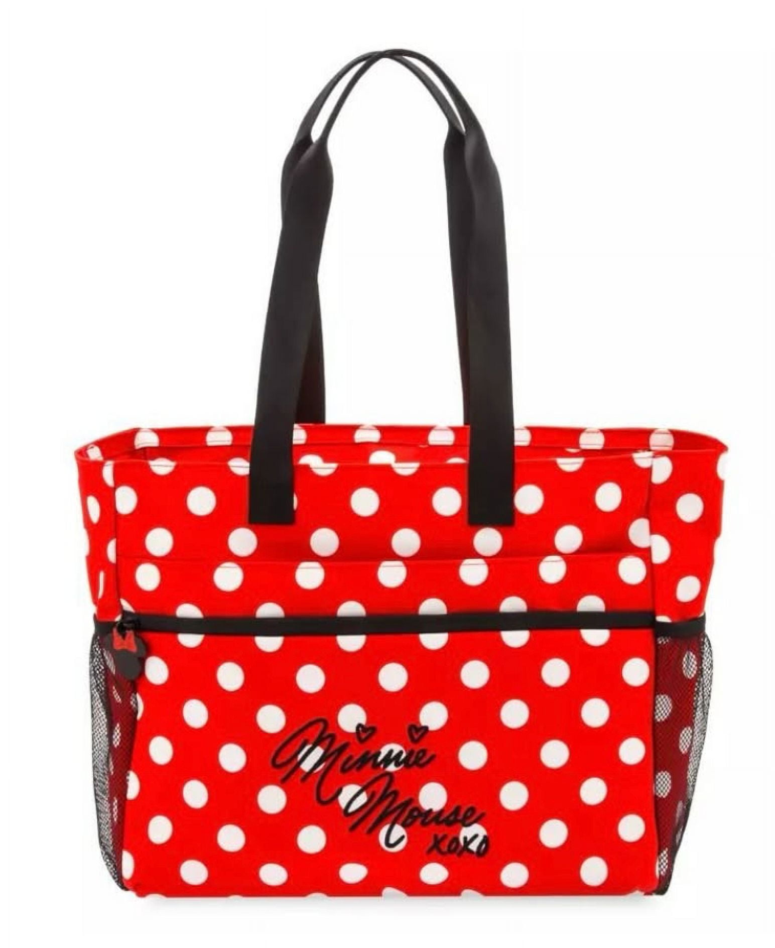 Disney Parks WDW Minnie Mouse XOXO Dots Travel Tote Bag New with Tag ...