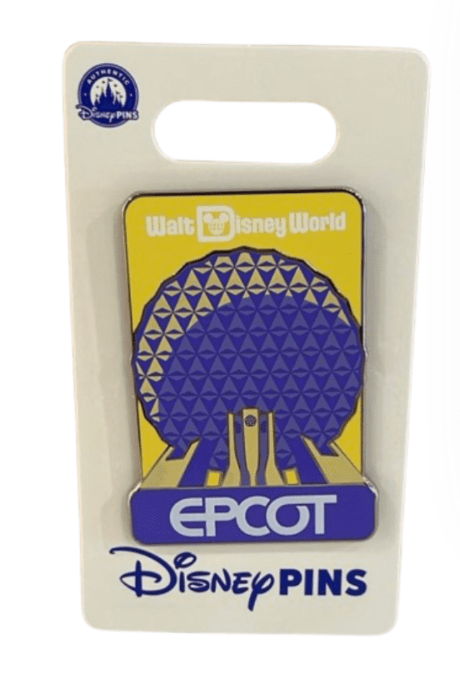 Disney Parks Walt Disney World Epcot Park Icon Pin New With Card ...