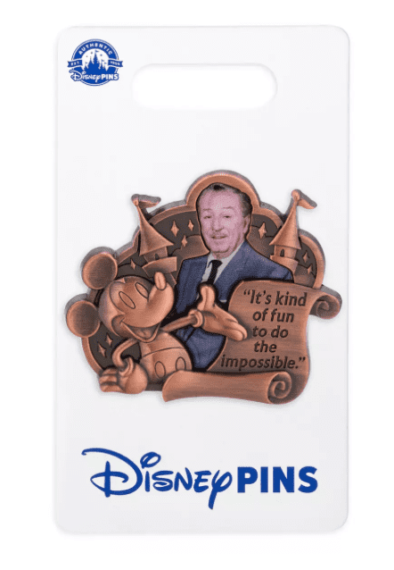 Disney Parks Walt Disney and Mickey Mouse Do The Impossible Pin New ...