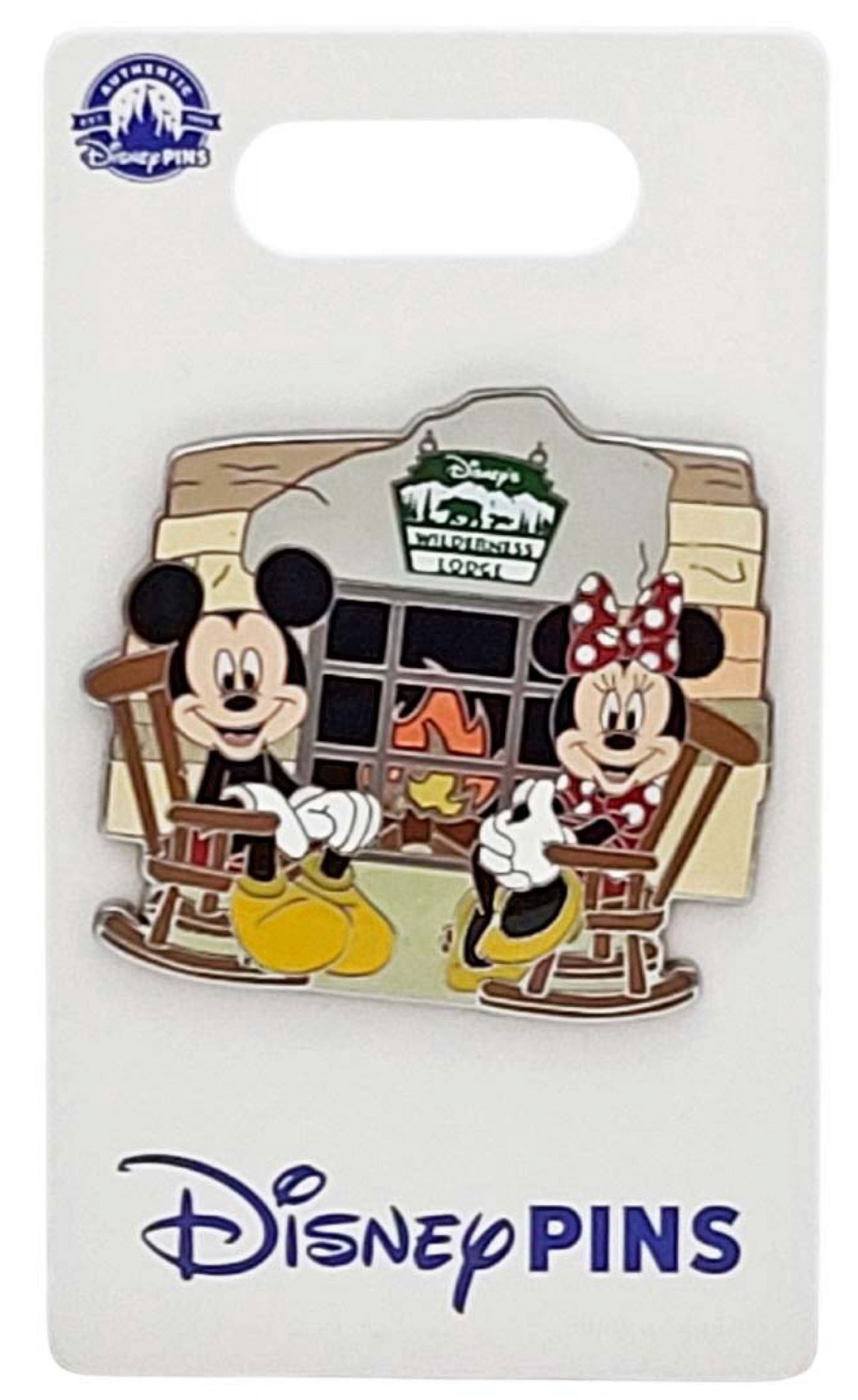 Disney Parks Wilderness Lodge Mickey And Minnie Fireplace Pin New With ...