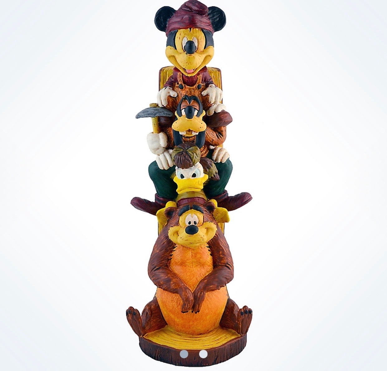 Disney Parks Wilderness Lodge Mickey & Friends Totem Pole Resin ...