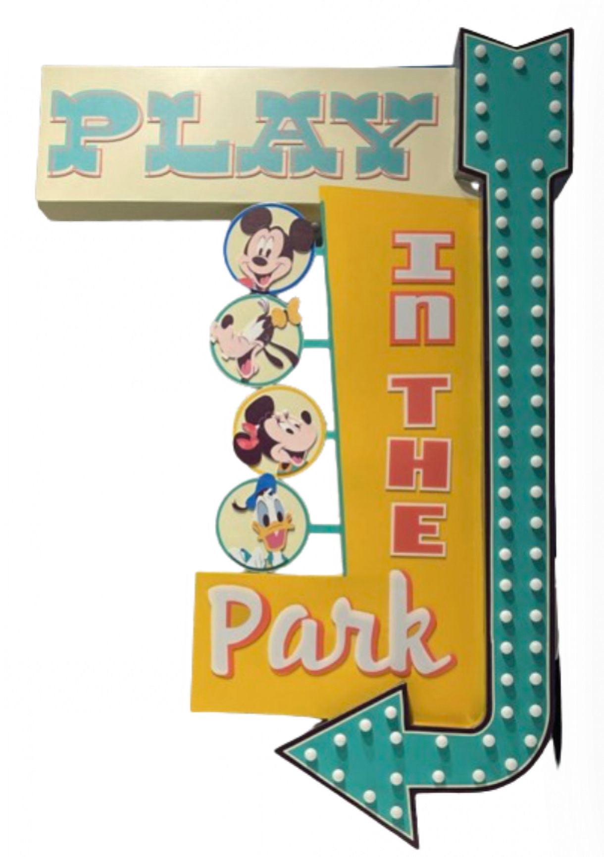 Disney Parks ‘Play in the Park’ Mickey and Friend Light Up Sign New ...