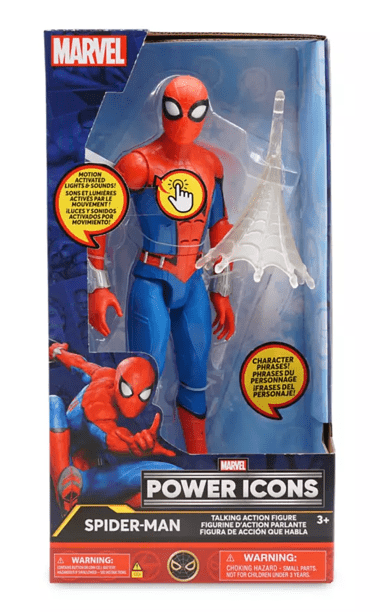 Disney ParksMarvel Spider-Man Talking Action Figure Power Icons New ...