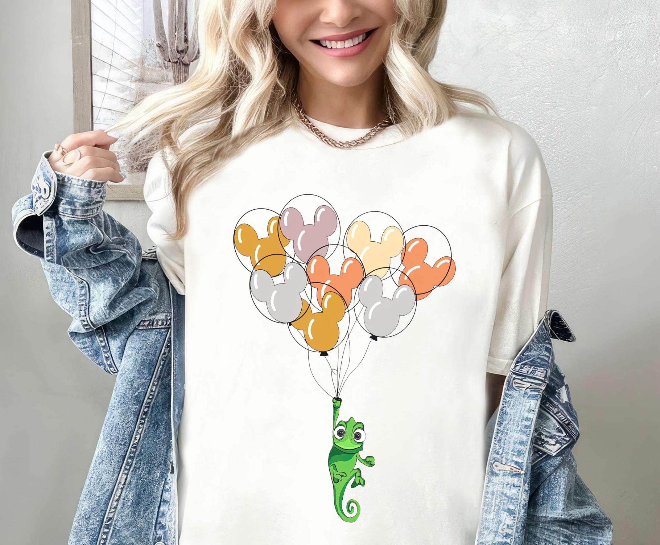 Disney Pascal With Mickey Balloon Shirt, Cute Pascal Rapunzel T-shirt ...