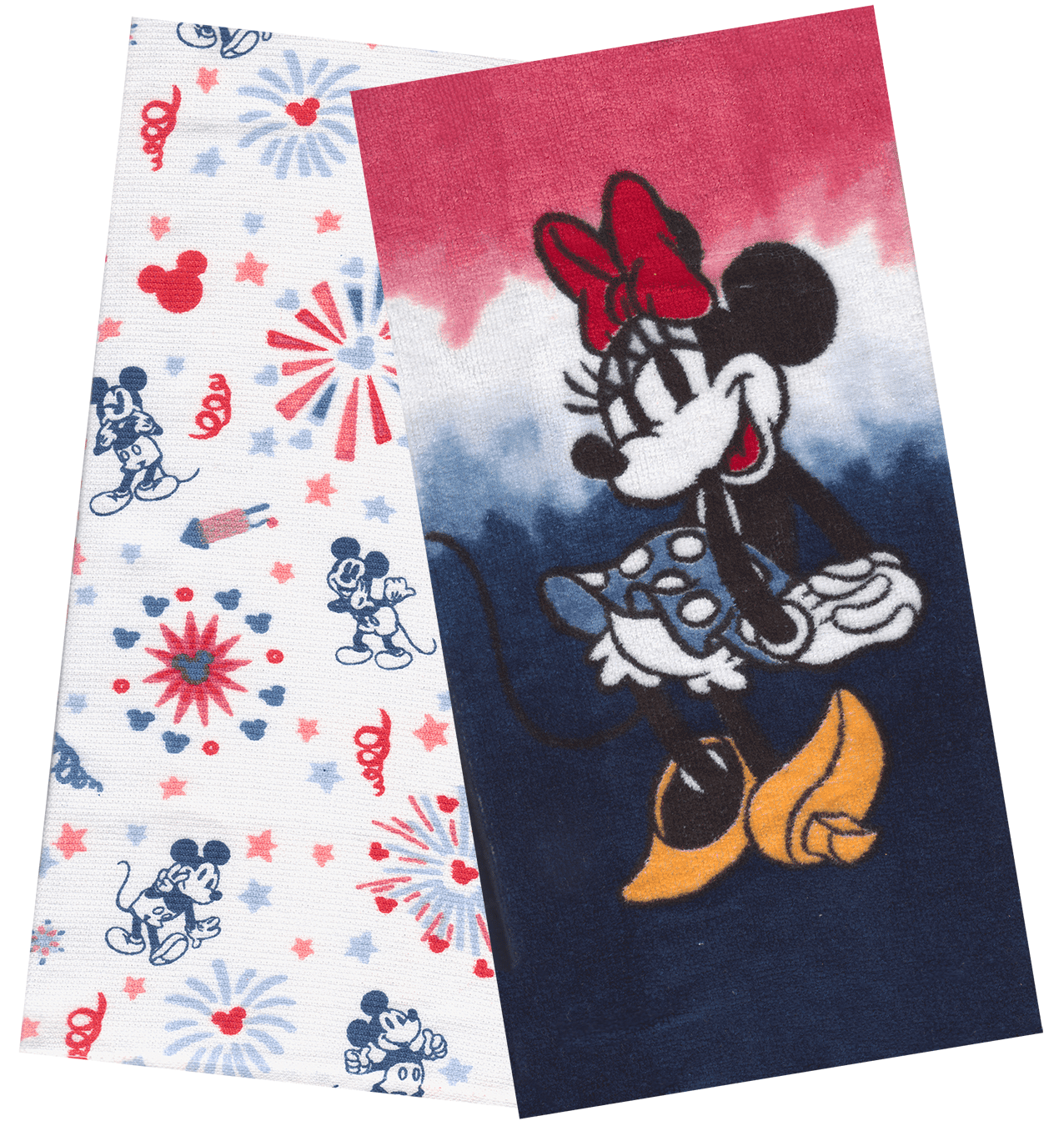 Disney Americana Collection Minnie Mouse White Pictorial Cotton Terry ...