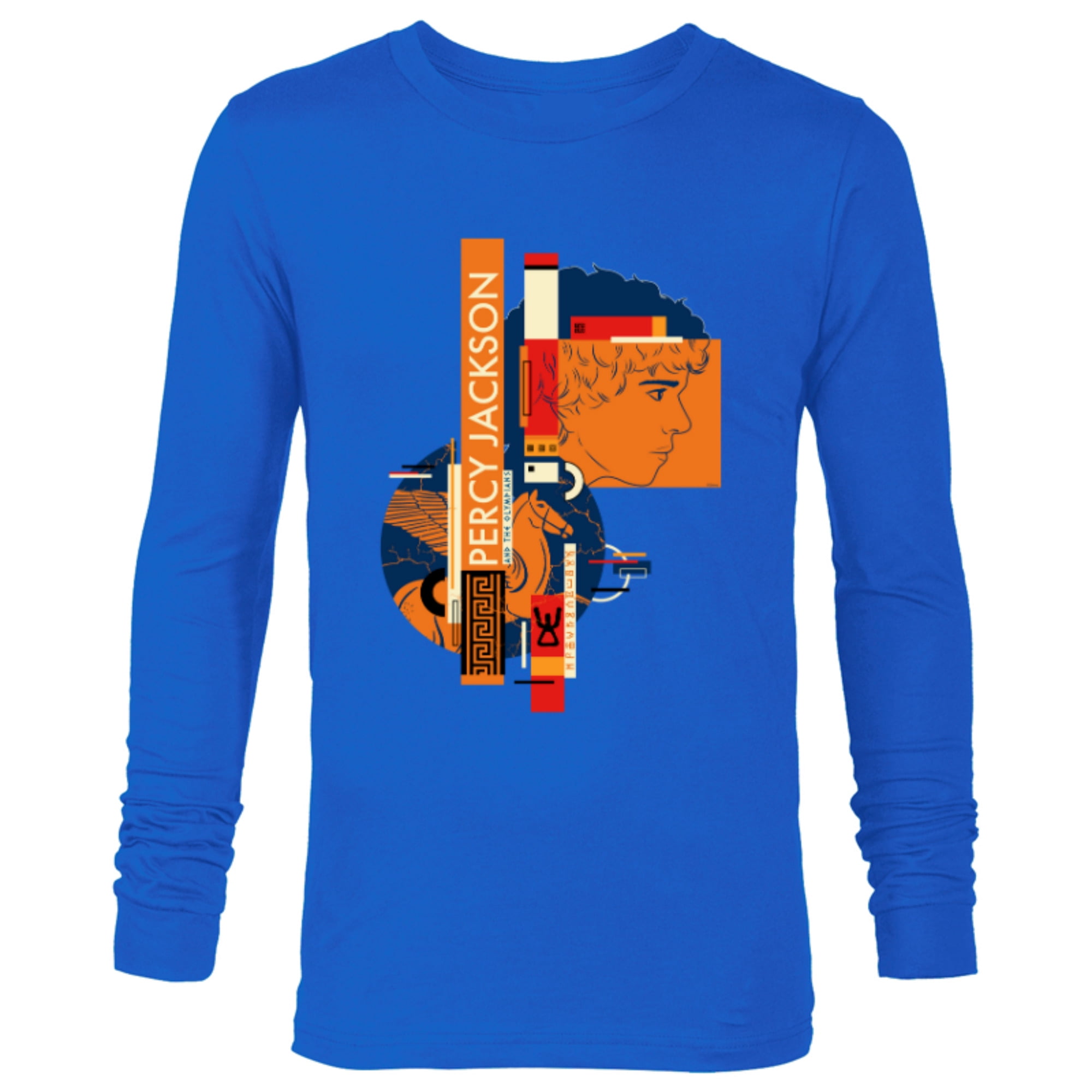 Disney Percy Jackson and Pegasus Greek Vase Style - Long Sleeve T-Shirt ...