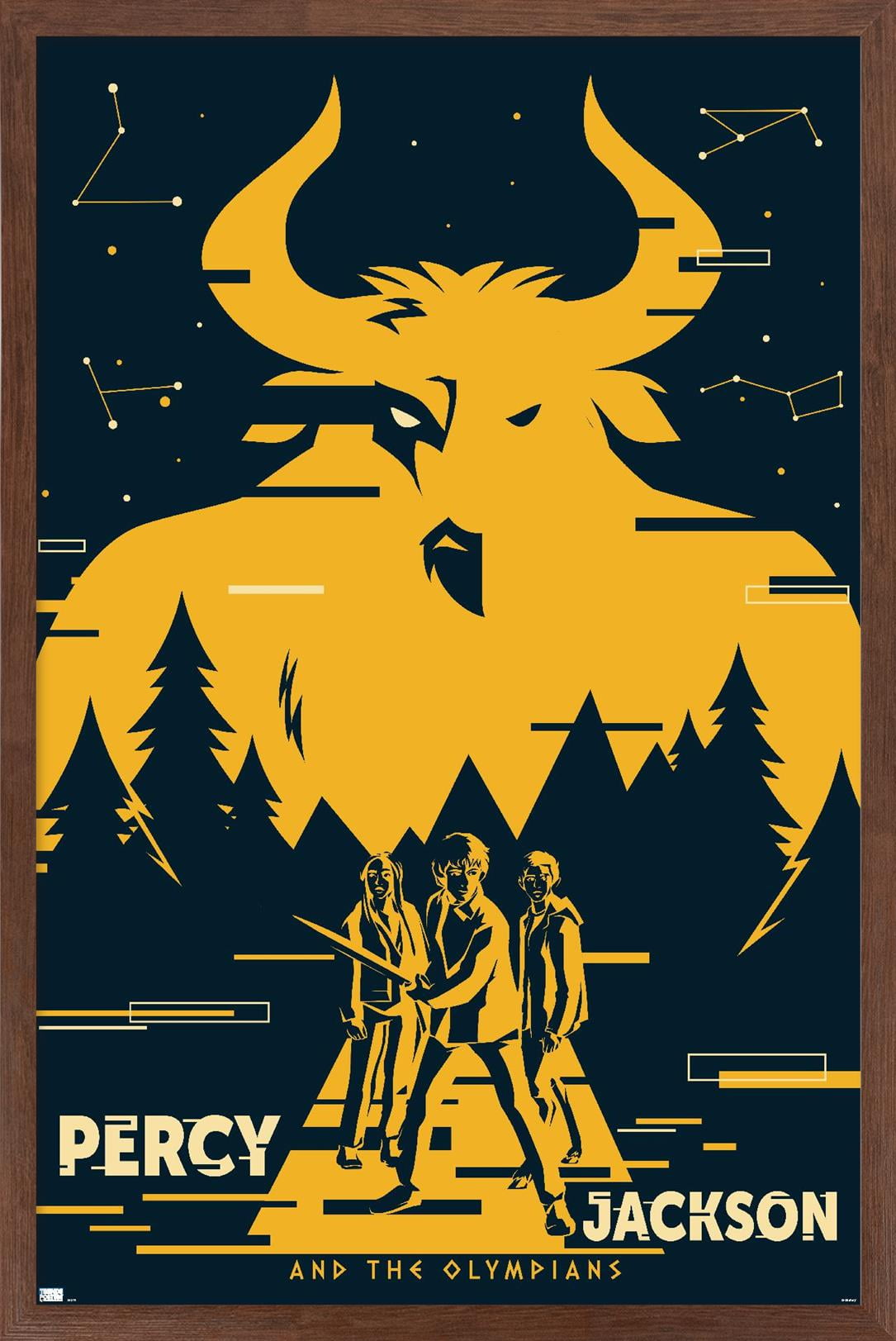 Disney Percy Jackson And The Olympians Minotaur Group Wall Poster 22375 X 34 Framed