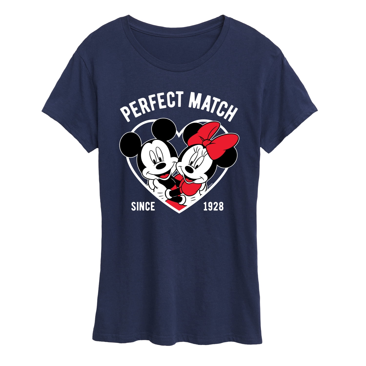 Disney - Perfect Match - Women's Short Sleeve Graphic T-Shirt - Walmart.com