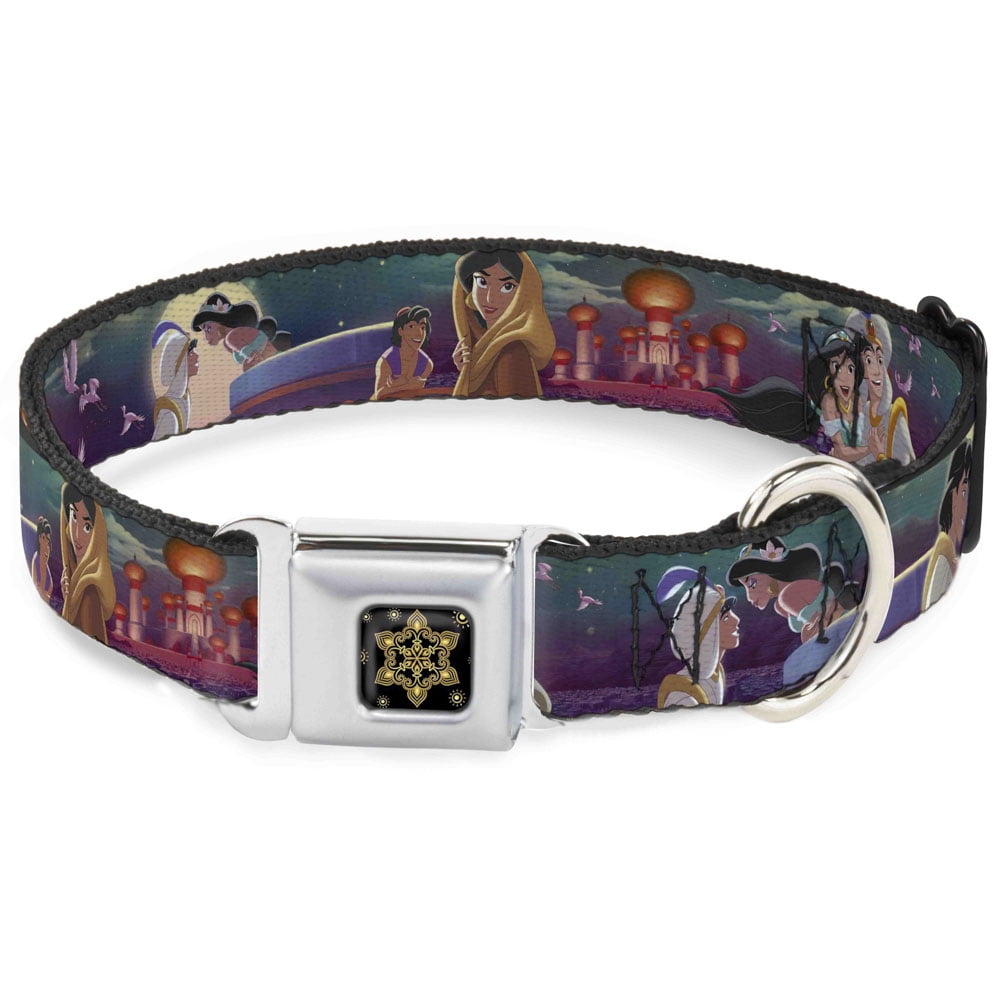 Disney Pet Collar, Dog Collar Metal Seatbelt Buckle, Aladdin Jasmine ...