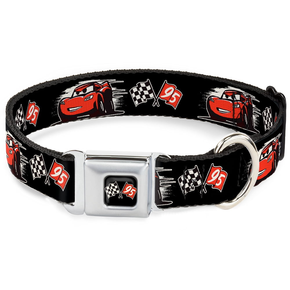 Disney Pet Collar, Dog Collar Metal Seatbelt Buckle, Cars 3 Lightning ...