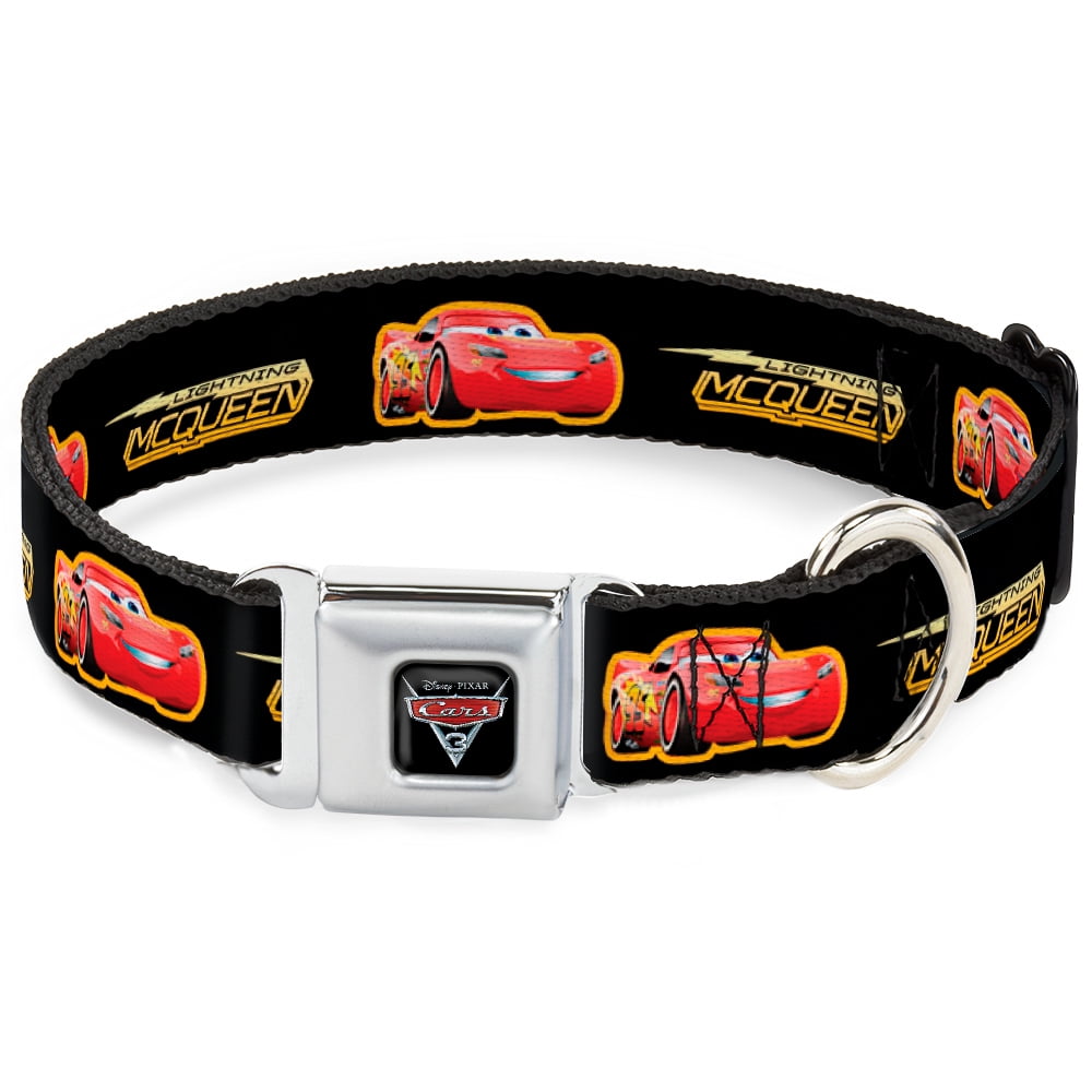 Disney Pet Collar, Dog Collar Metal Seatbelt Buckle, Cars 3 Lightning ...