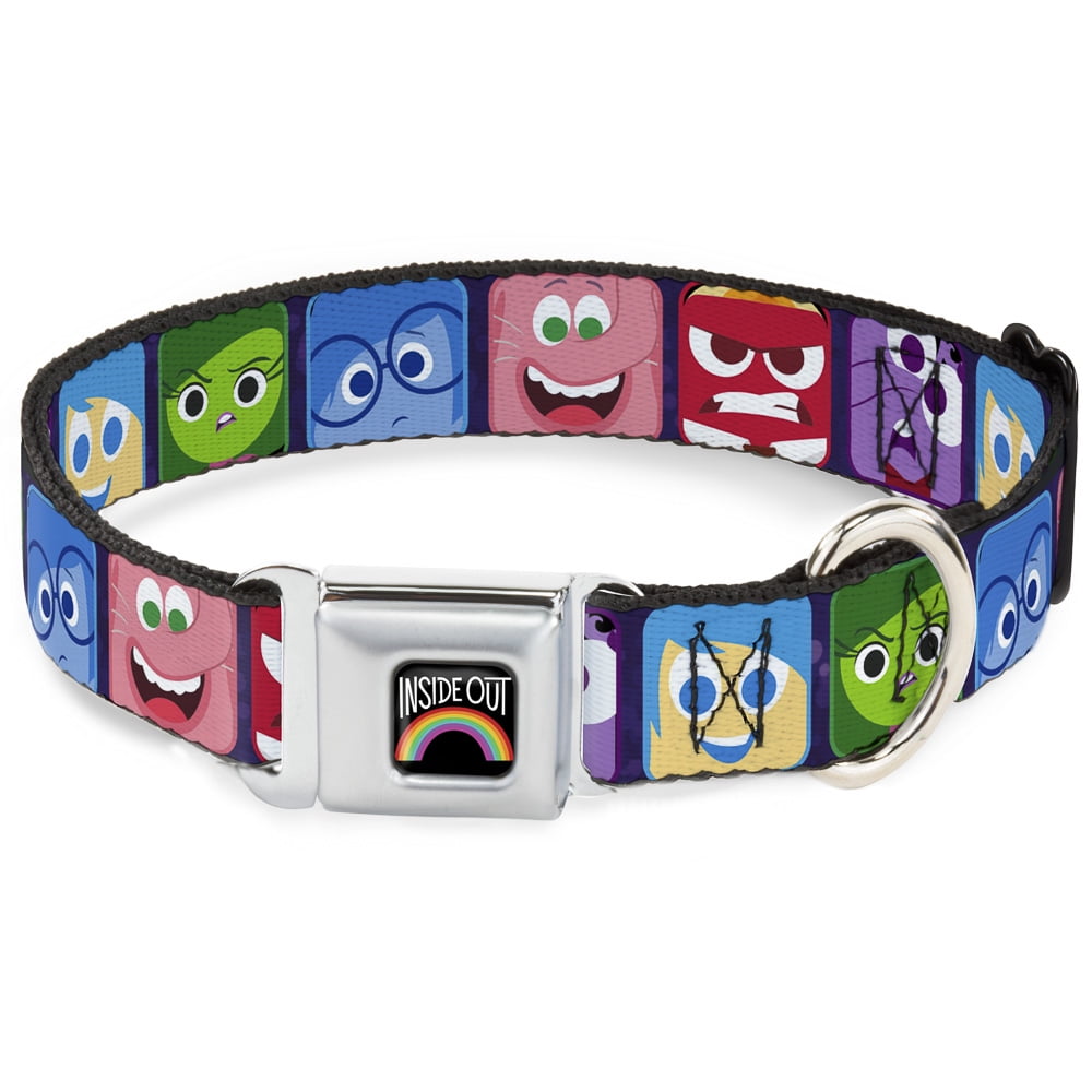 Disney Pet Collar, Dog Collar Metal Seatbelt Buckle, Inside Out ...
