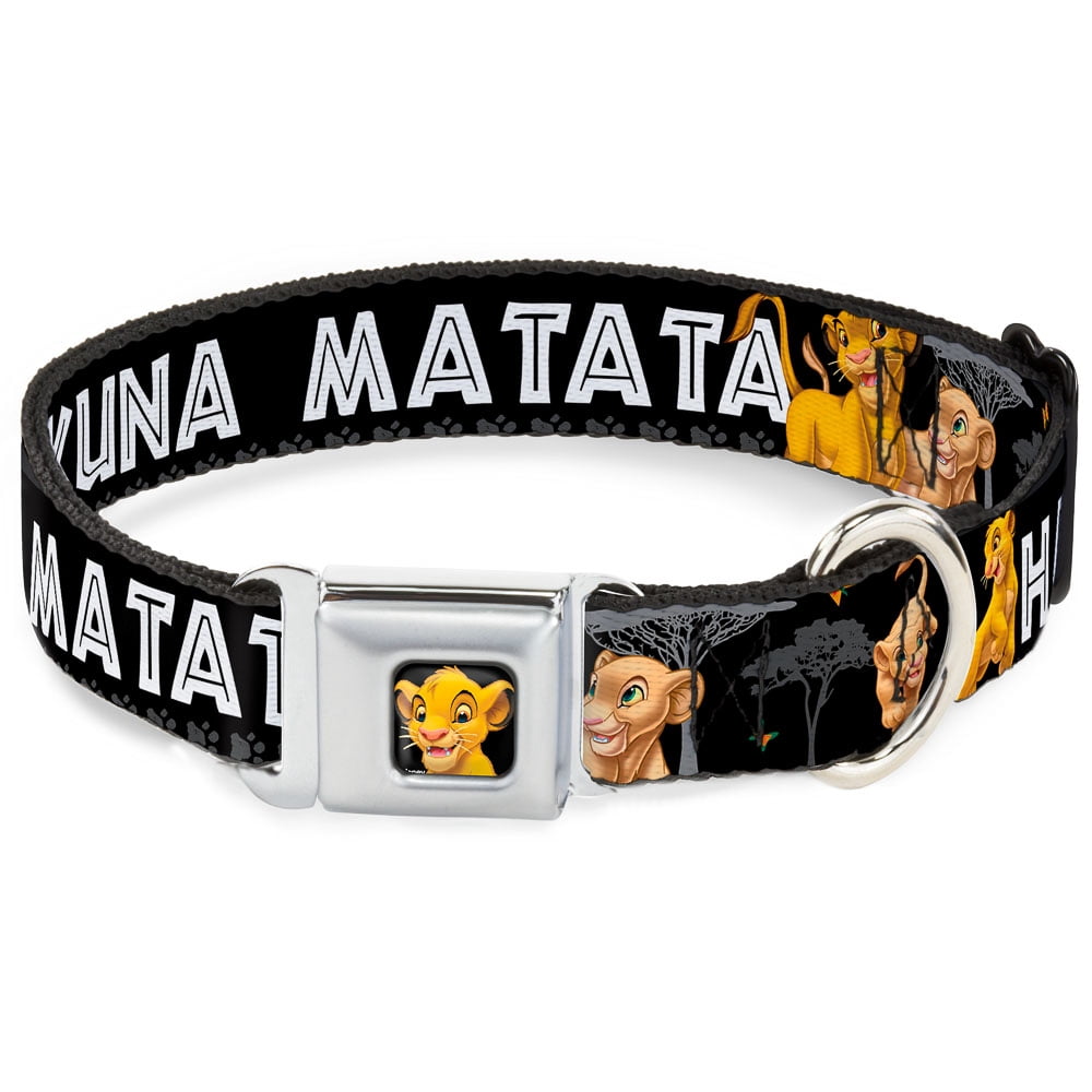Disney Pet Collar, Dog Collar Metal Seatbelt Buckle, Lion King Simba ...