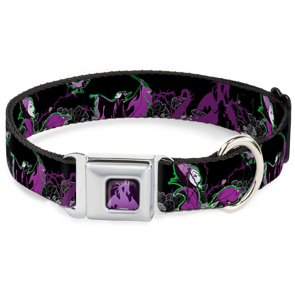 Disney Pet Collar, Dog Collar Metal Seatbelt Buckle, Maleficent Diablo ...