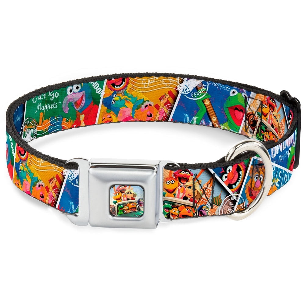 Disney Pet Collar, Dog Collar Metal Seatbelt Buckle, Muppets Stamps ...
