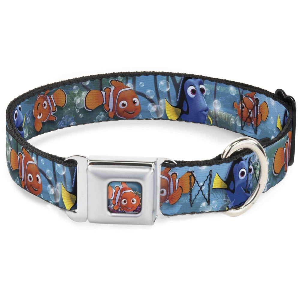 Disney Pet Collar, Dog Collar Metal Seatbelt Buckle, Nemo Dory Poses ...