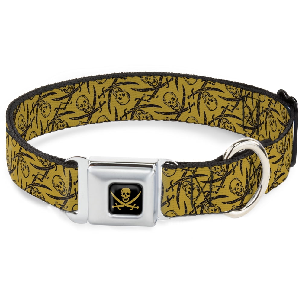 Disney Pet Collar, Dog Collar Metal Seatbelt Buckle, Pirates Skull ...