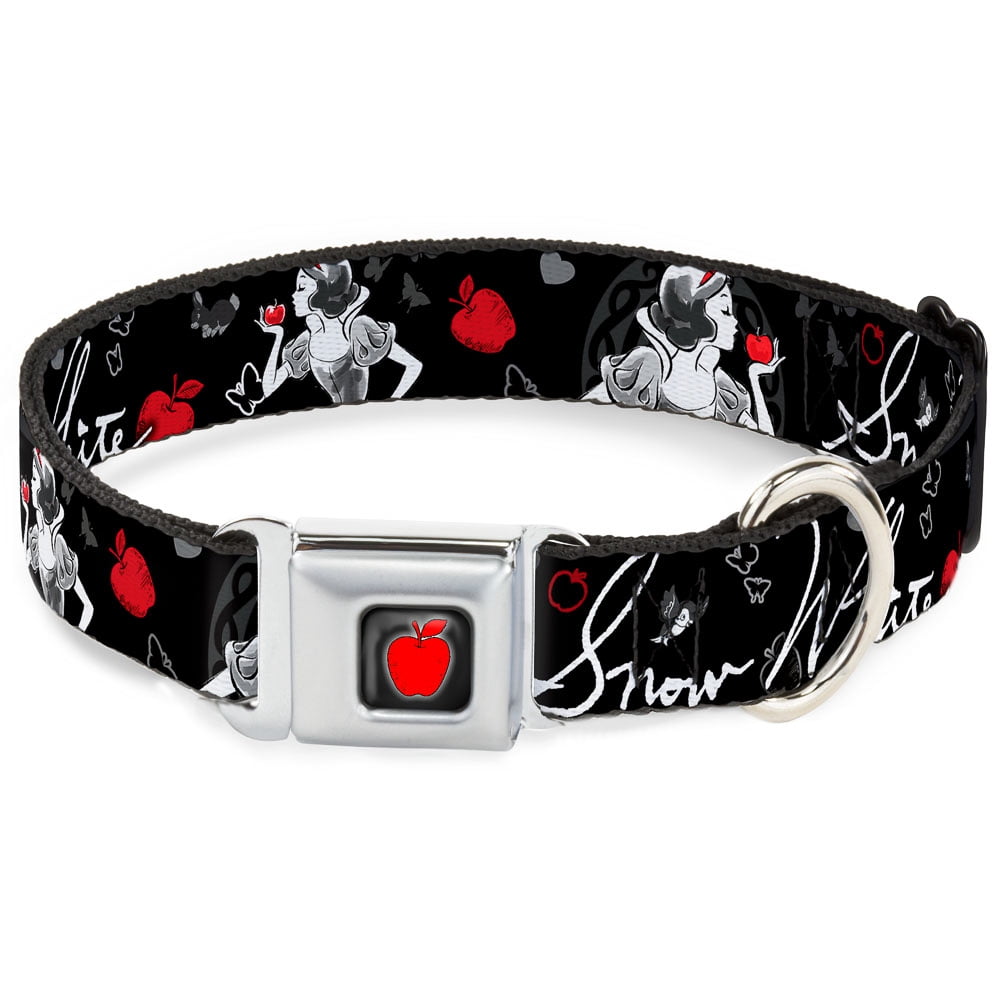Disney Pet Collar, Dog Collar Metal Seatbelt Buckle, Snow White Apple ...