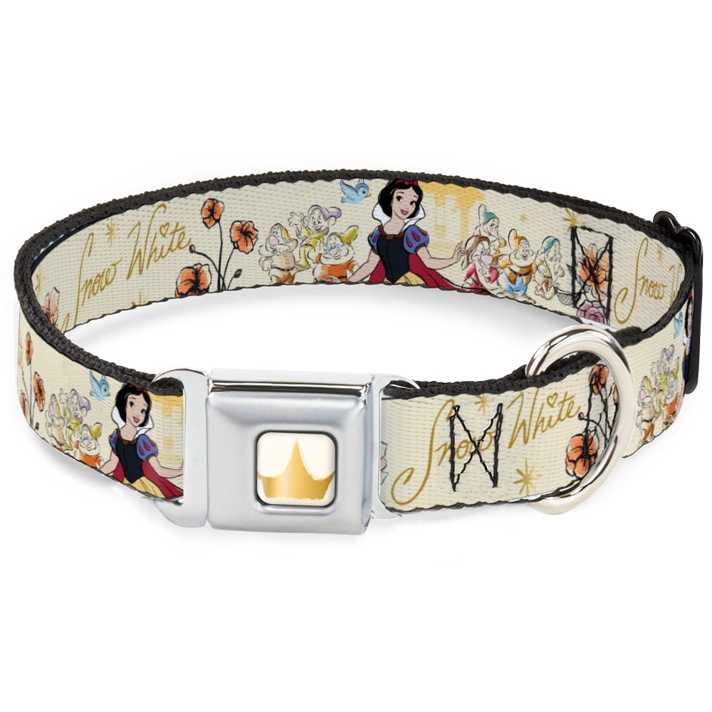 Disney Pet Collar, Dog Collar Metal Seatbelt Buckle, Snow White and ...